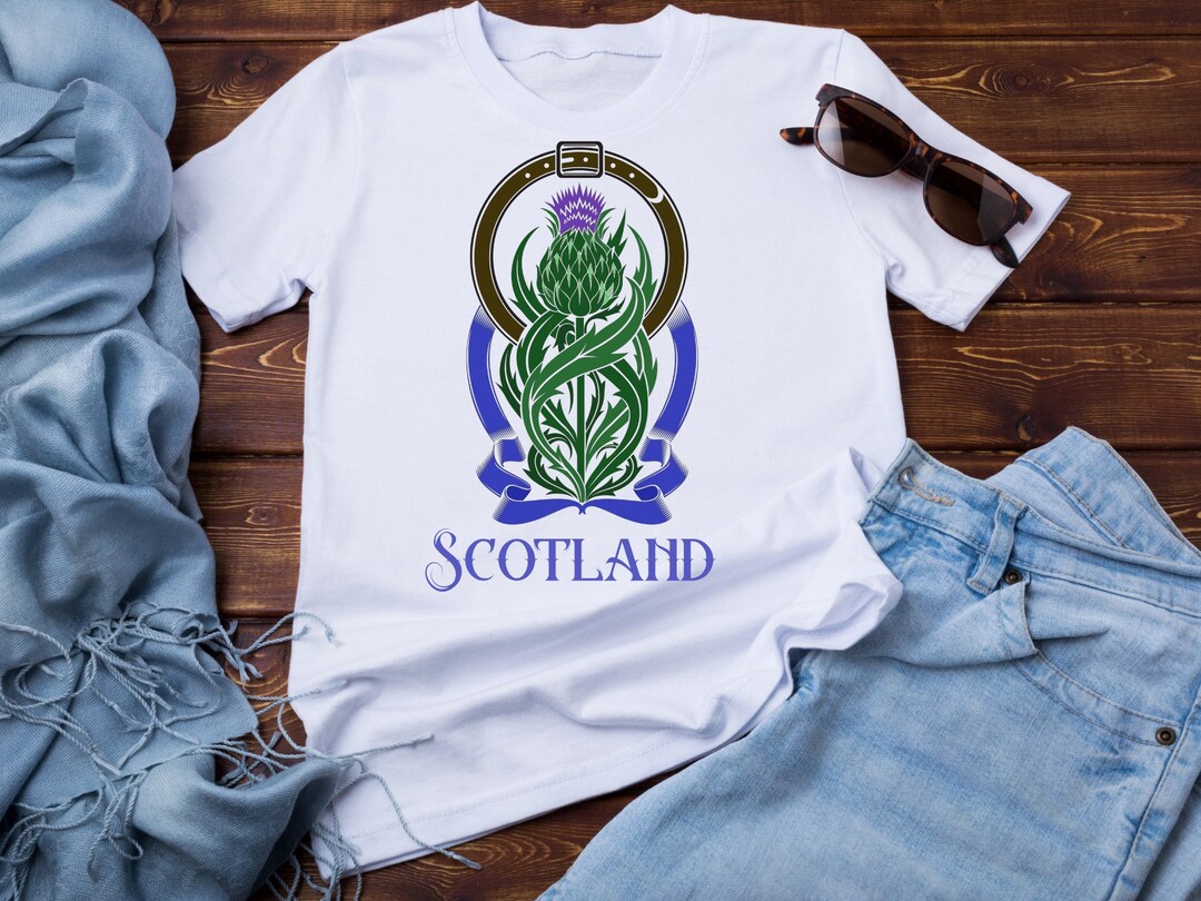 Scottish Thistle Shirt Scottish Shirt Scotland Gift - Etsy