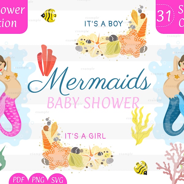 Pregnant Mermaid Art - Etsy