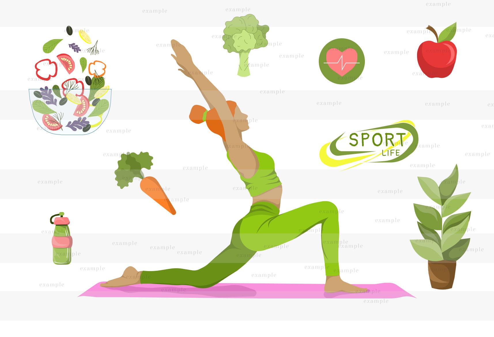 Workout Clipart - Fitness Clipart - Instant Download - Weights ...