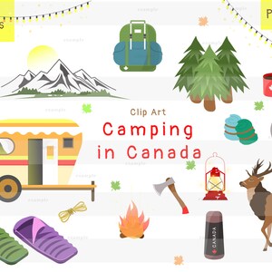 Camping Clipart, Camp Clip Art, Canada, Banff, Camp Fire, Woods, Tent ...
