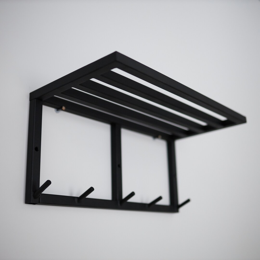 Modern Wall Coat Rack, Metal Wall Art for Entryway Coat Rack, Wall ...