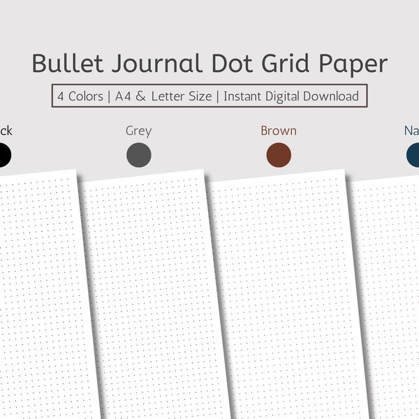 Dot Grid Paper - Etsy
