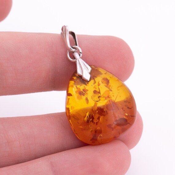 40 mm - Zierlicher Mid-Century True Vintage Bernstein… - Gem