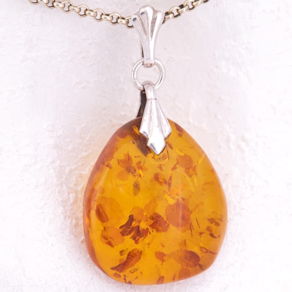 40 mm - Zierlicher Mid-Century True Vintage Bernstein… - Gem