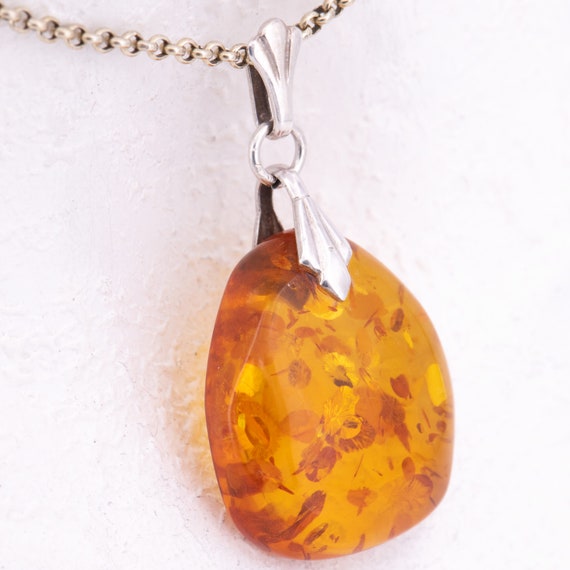 40 mm - Zierlicher Mid-Century True Vintage Bernstein… - Gem