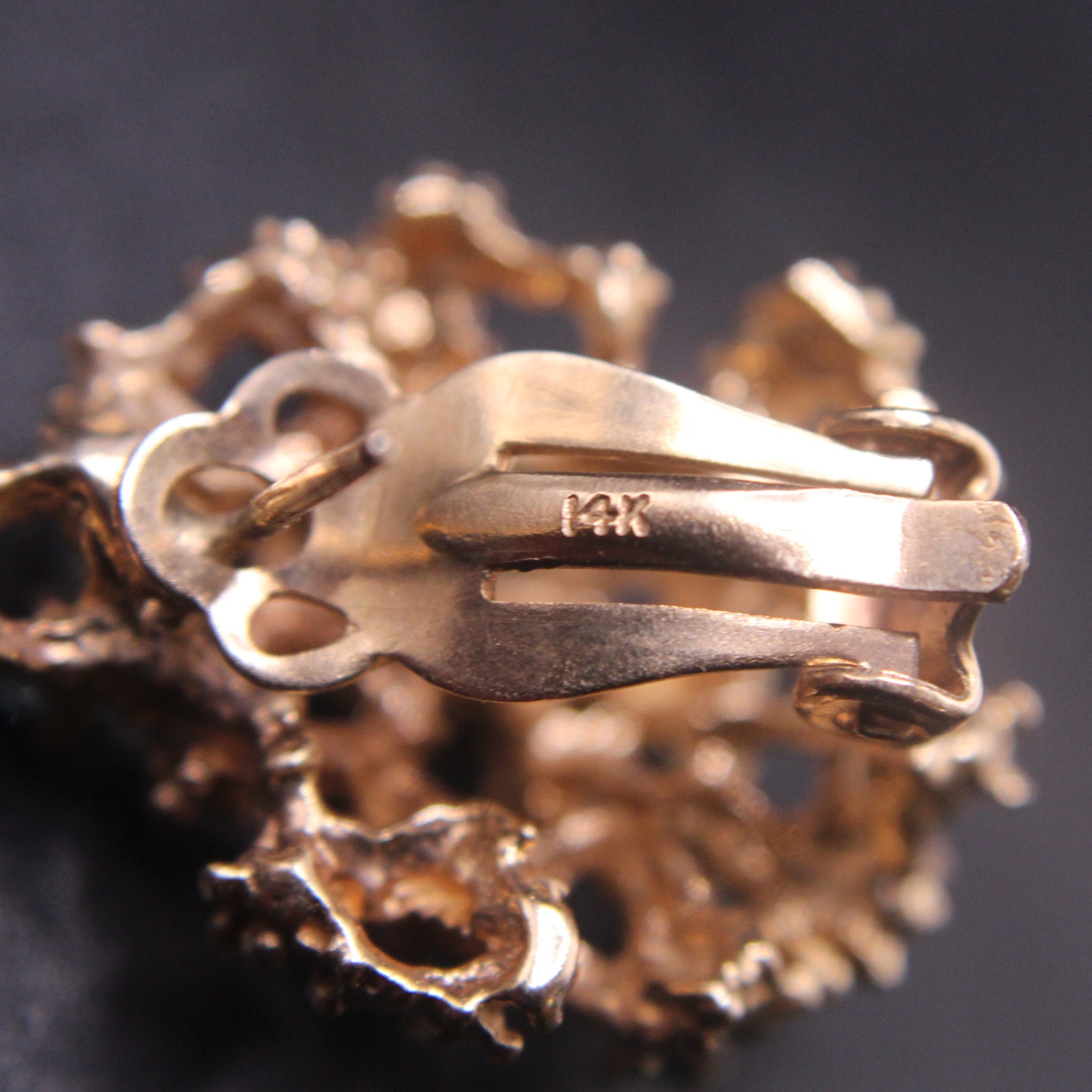 Vintage Mid-century Brutalist 14K Yellow Gold and 1/2ct. Blue - Etsy