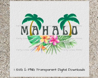 Mahalo Svg - Etsy