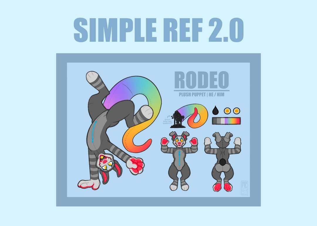 Simple Furry / Fursona Reference Sheet - Etsy