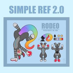 Simple Furry / Fursona Reference Sheet - Etsy