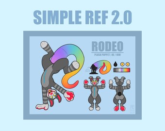 Simple Furry / Fursona Reference Sheet - Etsy