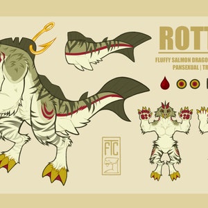 Simple Furry / Fursona Reference Sheet - Etsy