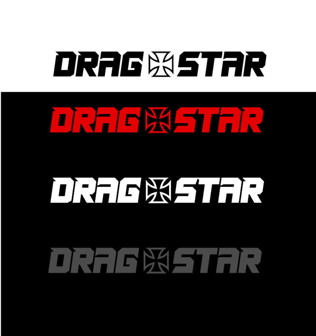 Yamaha, Drag Star Sticker, Bobber, Chopper, OLDSCHOOL, Sticker ...