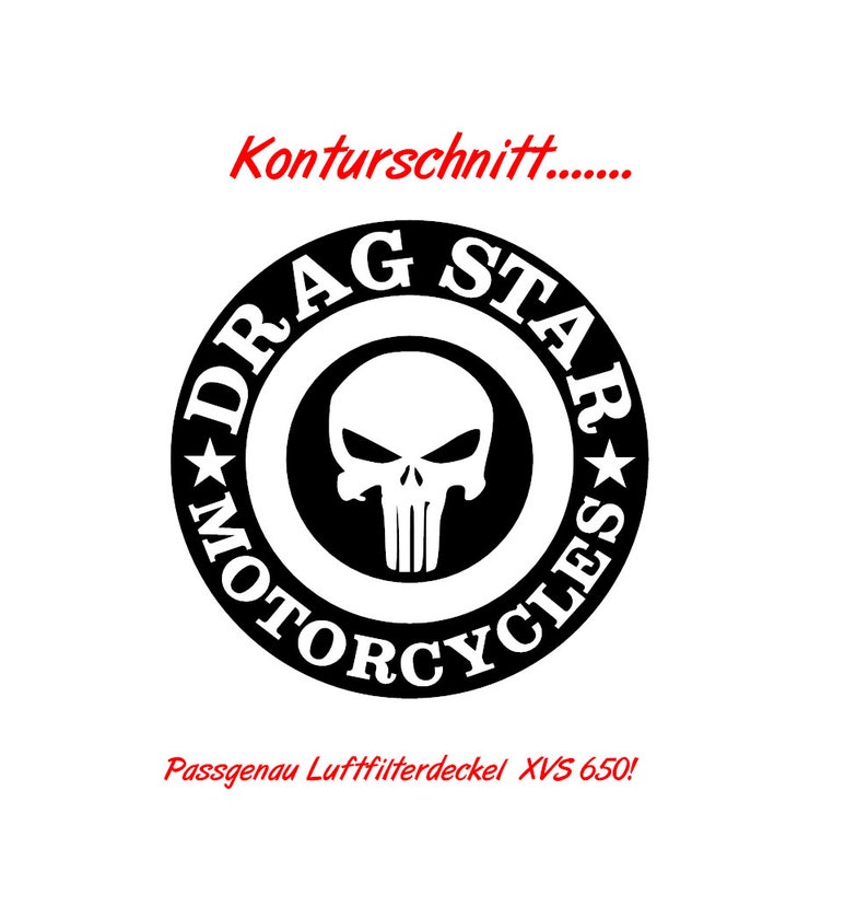 Yamaha Drag Star XVS 650 Sticker, 7 Colors, Air Filter, Cover, Bobber ...