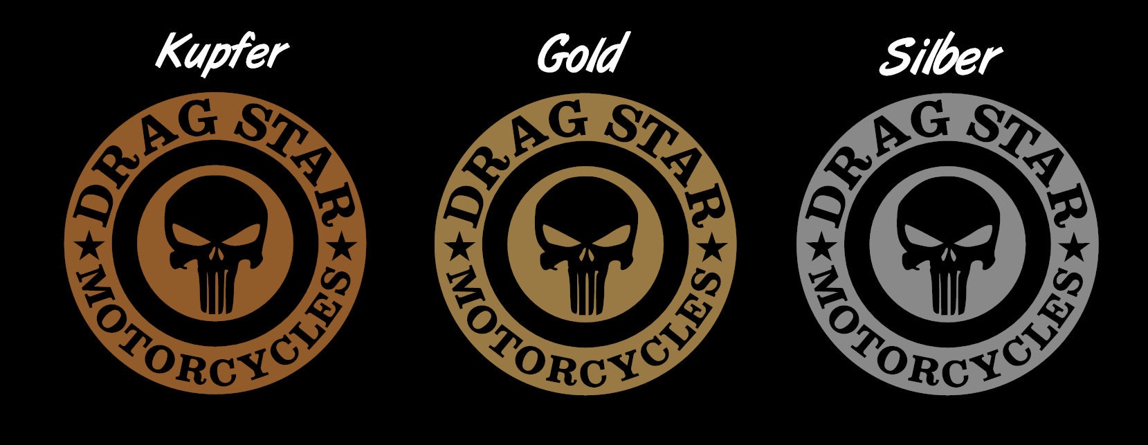 Yamaha Drag Star XVS 650 Sticker, 7 Colors, Air Filter, Cover, Bobber ...