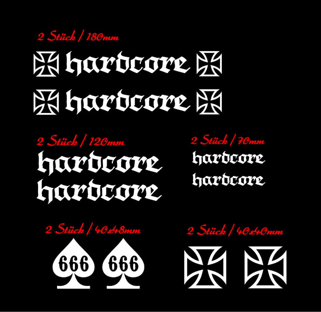 Stickers, Bobber, Chopper, OLDSCHOOL, Sticker, Hardcore, Handmade ...