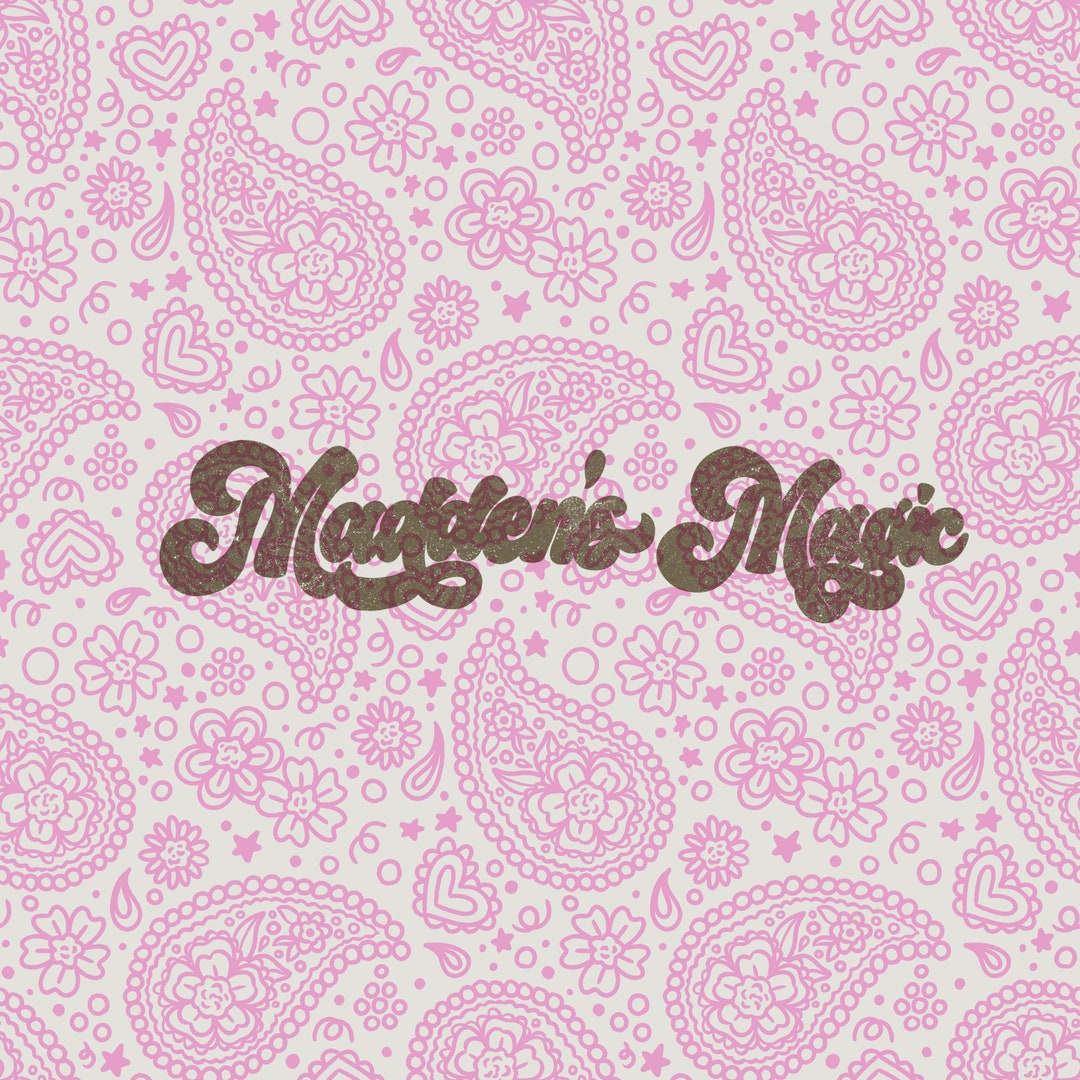 Boho Pink Paisley Seamless Pattern File - Etsy