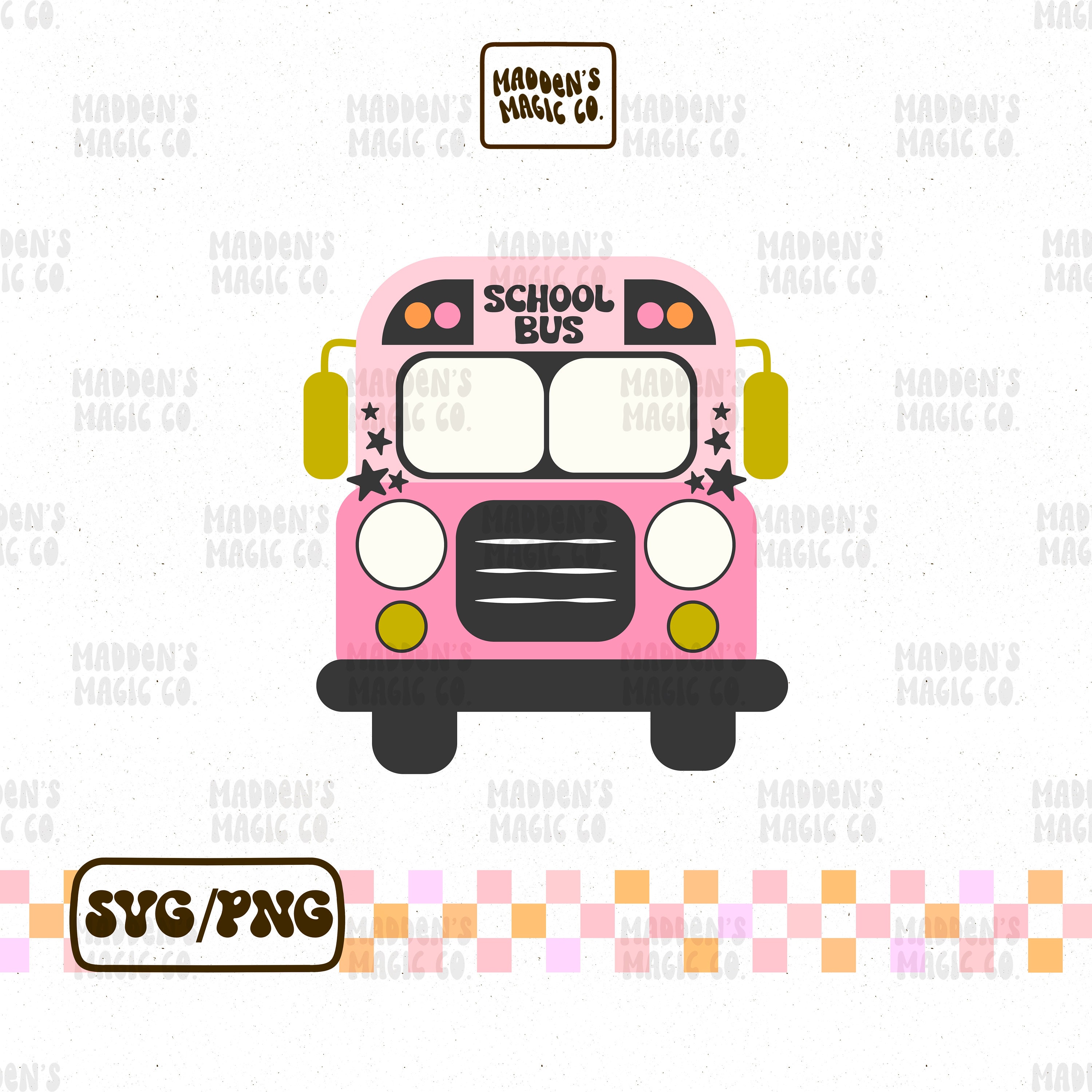 Boho School Bus SVG, PNG, Back to School, Digital Download - Etsy