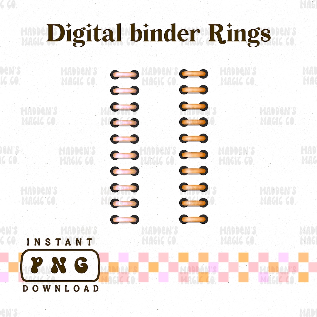 Digital Planner Rings PNG | Instant Digital Download | Digital Planner ...