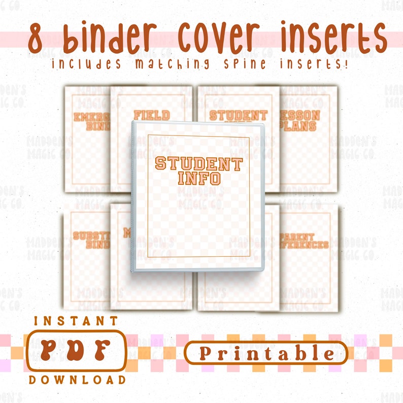Printable Teacher Binder Covers That Match a Boho Classroom Theme! - Etsy