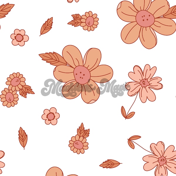 Ditsy Floral Wallpaper - Etsy