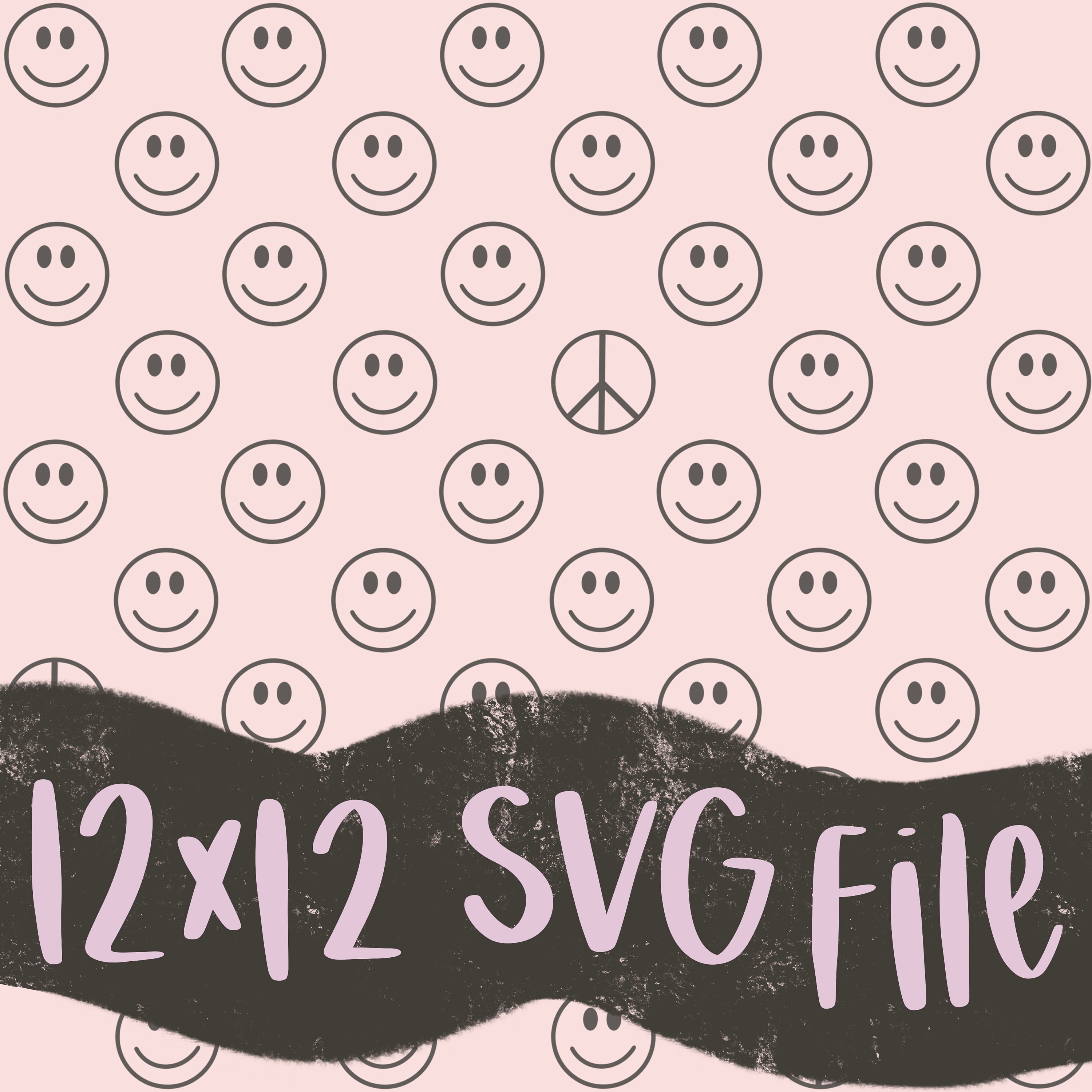 Smiley Face Seamless SVG Pattern - Etsy