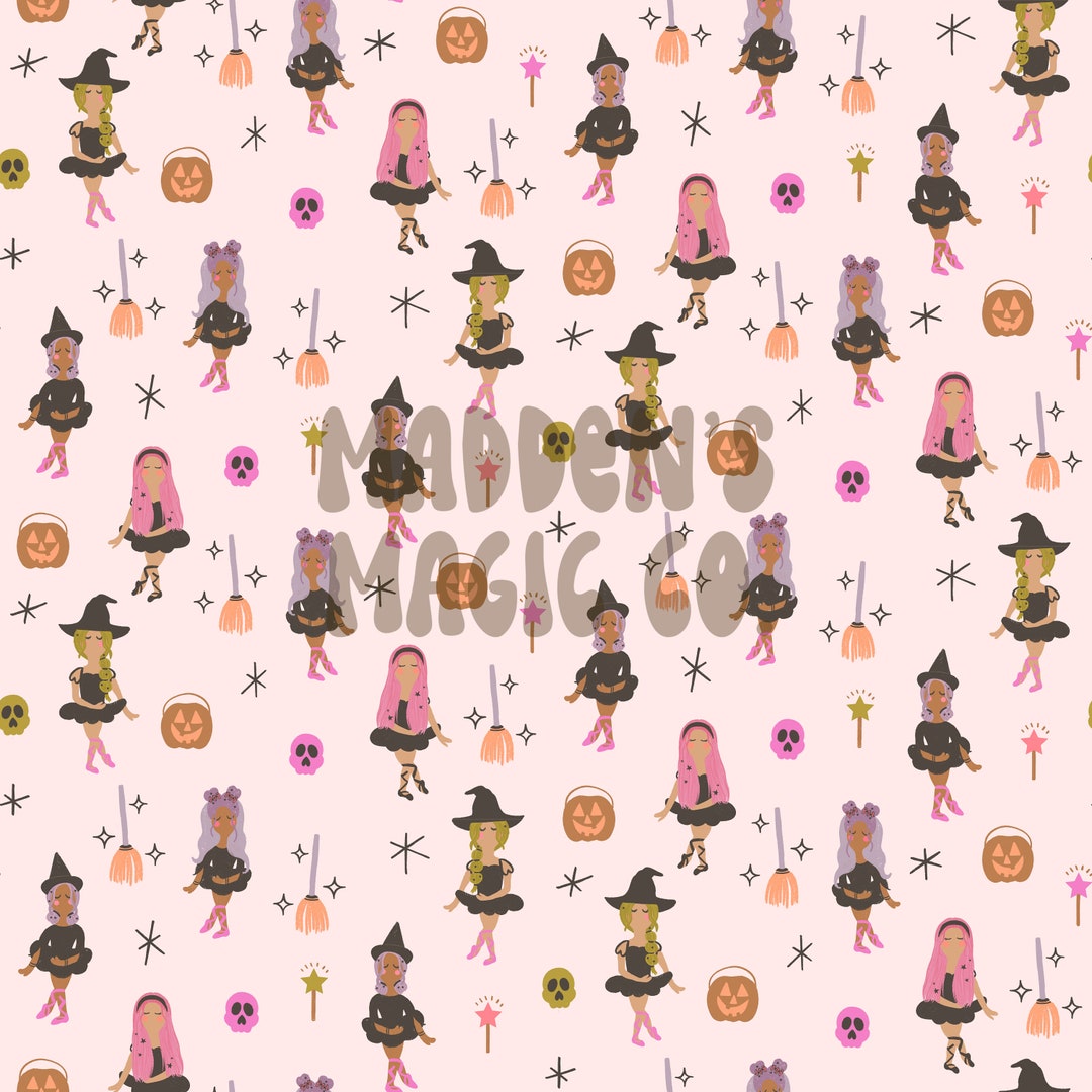 Halloween Seamless, PNG Instant Digital Download, Spooky Seamless, Boo ...