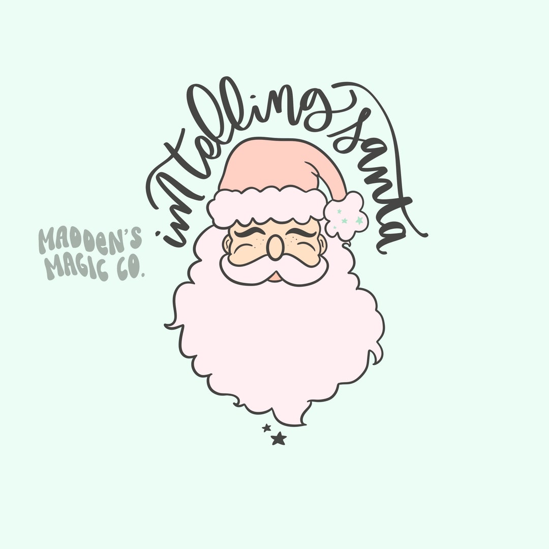 Boho Santa Groovy Christmas PNG Design for Sublimation | Cute Christmas ...