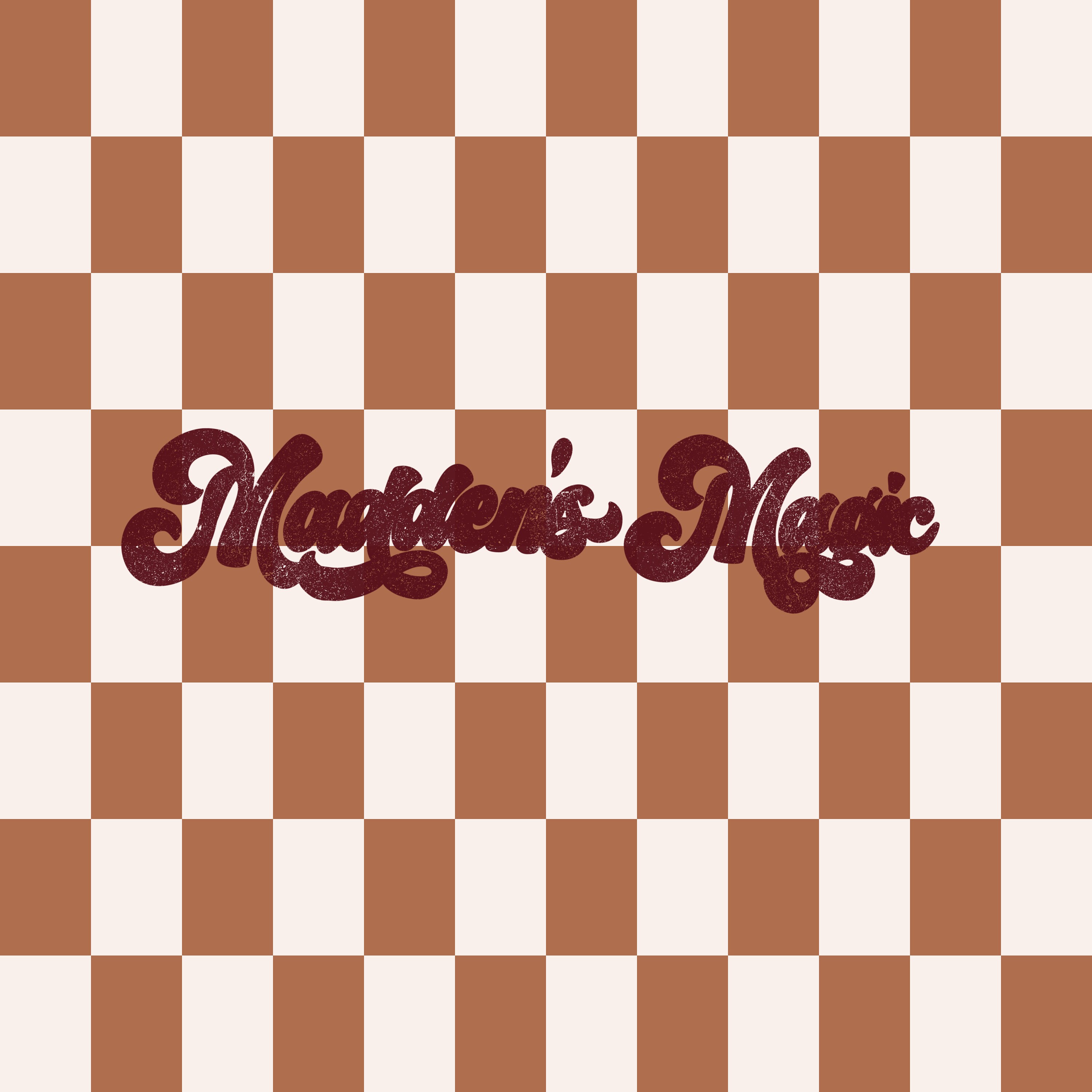 Retro Easter Checker Seamless File for Fabric Printing, Spring Brown ...