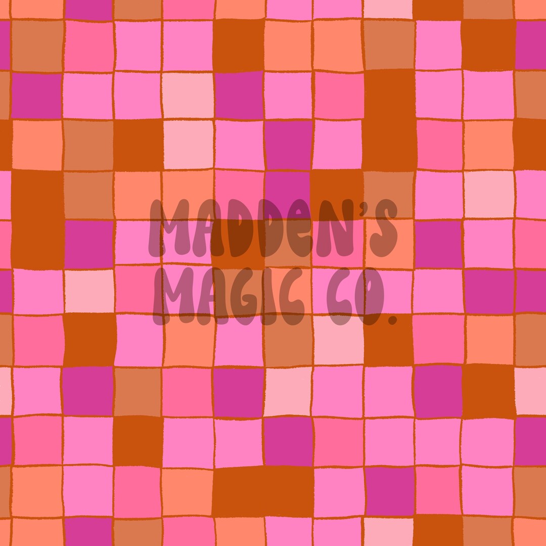 Colorful Disco Ball Seamless, New Years Surface Pattern, Checkered ...