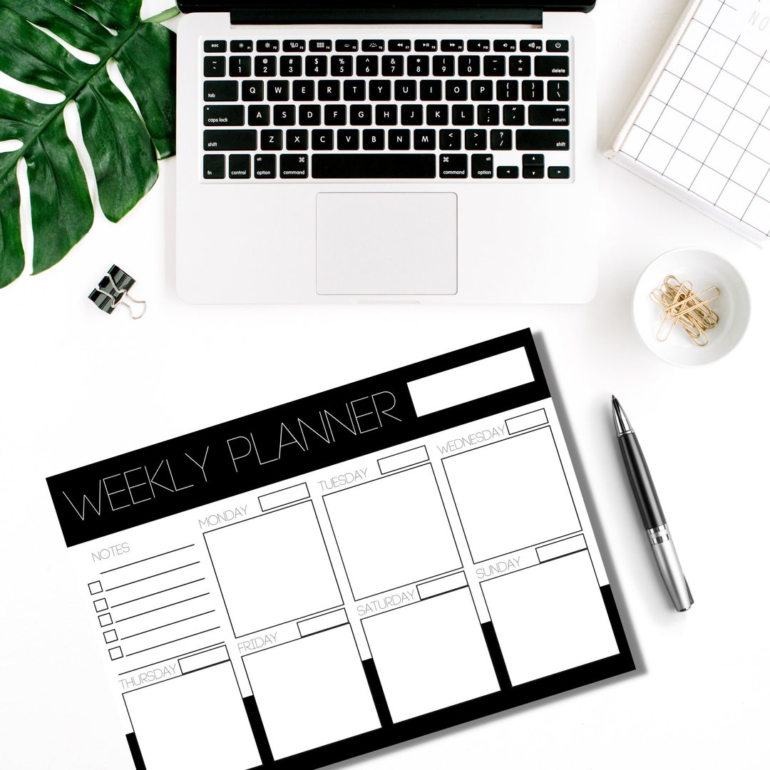 Minimalistic Weekly Planner Printable to Do List - Etsy