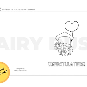 Printable CONGRATULATIONS Cards, Graduation Surprise, Coloring Card ...