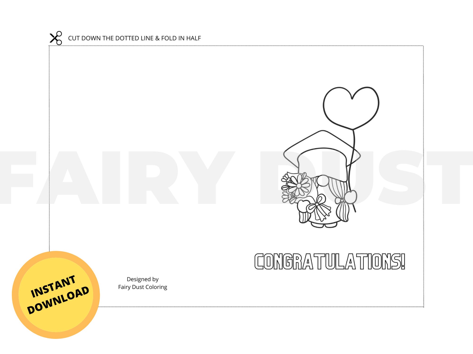 Printable CONGRATULATIONS Cards, Graduation Surprise, Coloring Card ...