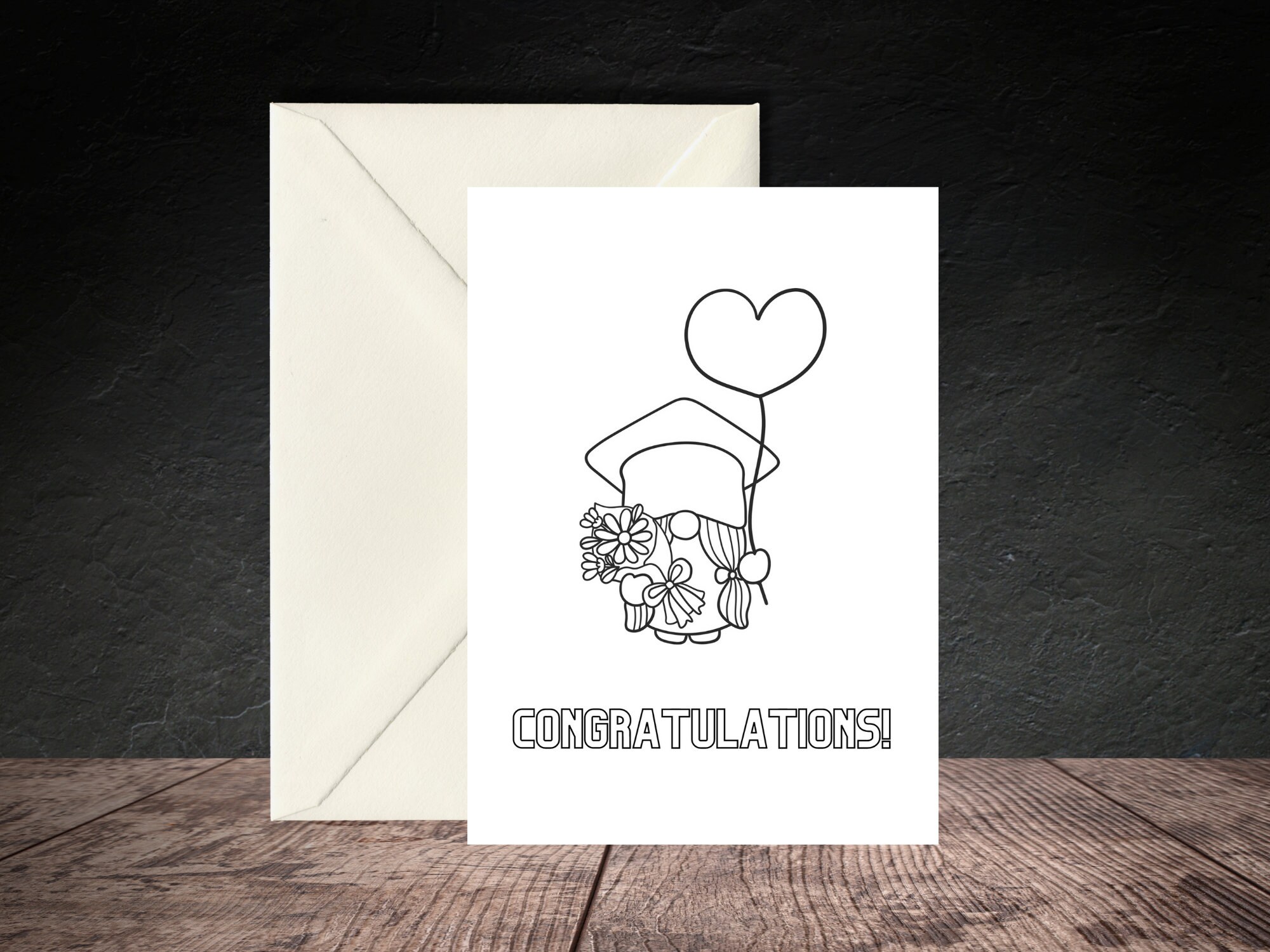 Printable CONGRATULATIONS Cards, Graduation Surprise, Coloring Card ...
