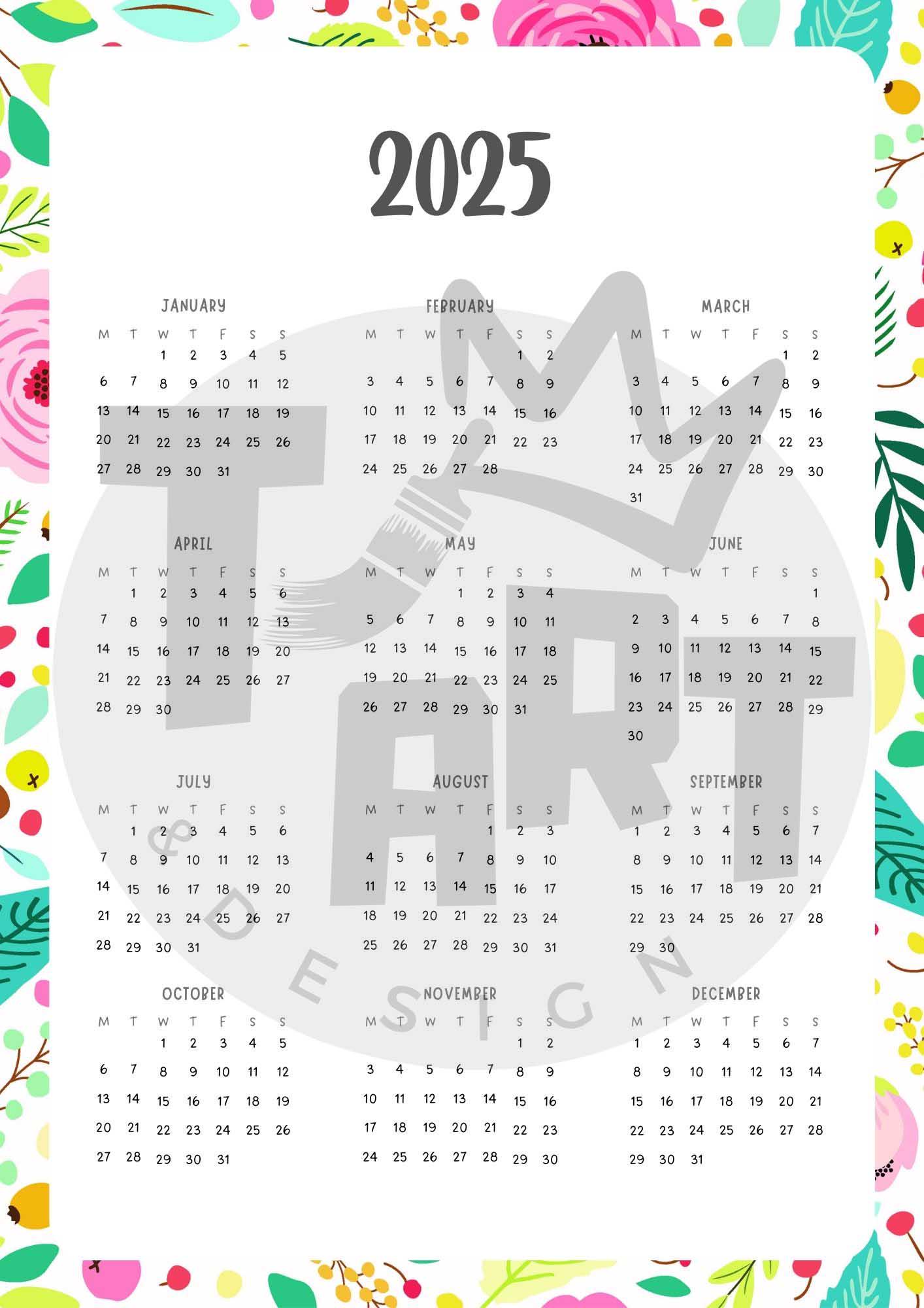 Printable Teacher Planner With Modern Floral Pattern - Etsy