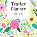 Printable Teacher Planner With Modern Floral Pattern - Etsy