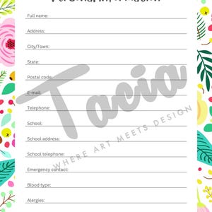 Printable Teacher Planner With Modern Floral Pattern - Etsy