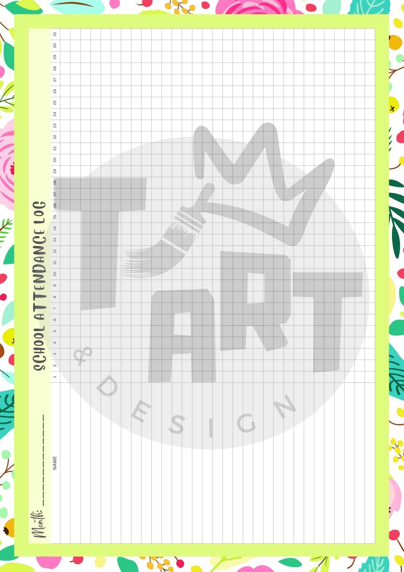 Printable Teacher Planner With Modern Floral Pattern - Etsy