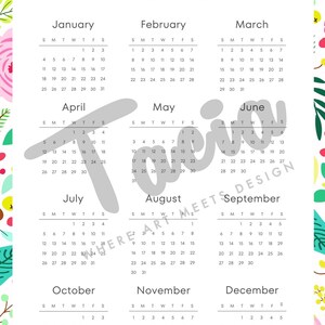 Printable Teacher Planner With Modern Floral Pattern - Etsy