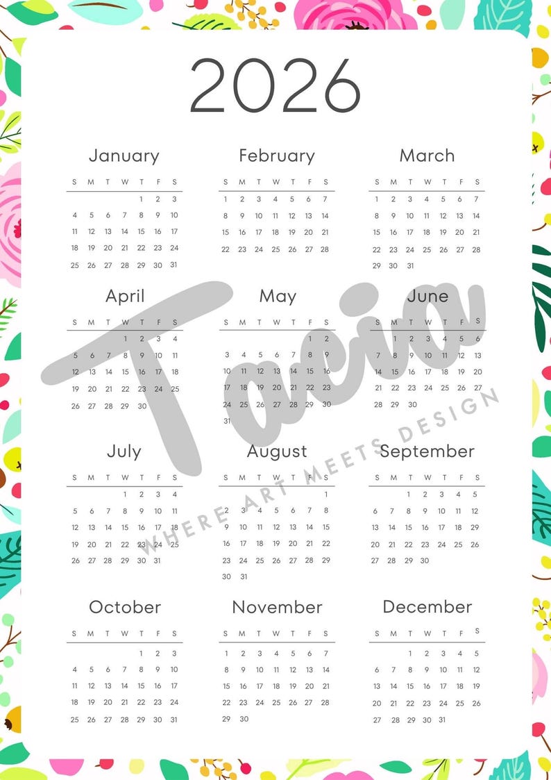 Printable Teacher Planner With Modern Floral Pattern - Etsy