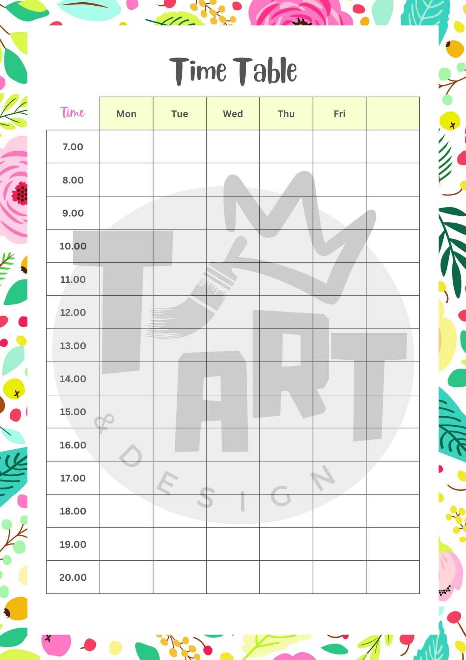 Printable Teacher Planner With Modern Floral Pattern - Etsy