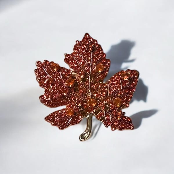 Autumn Leaf Brooch - Etsy