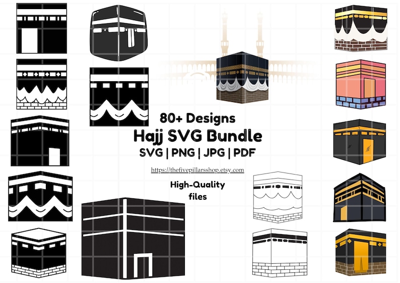 Kaaba SVG Bundle: Mecca, Islamic Design (digital Download) - Etsy Australia