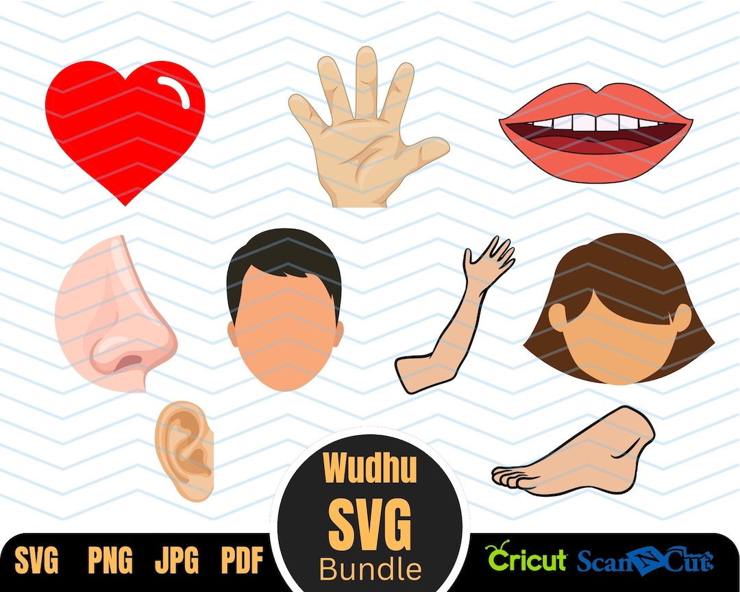 Wudu SVG Bundle: Ablution Guide, Islamic Cricut (digital Download ...