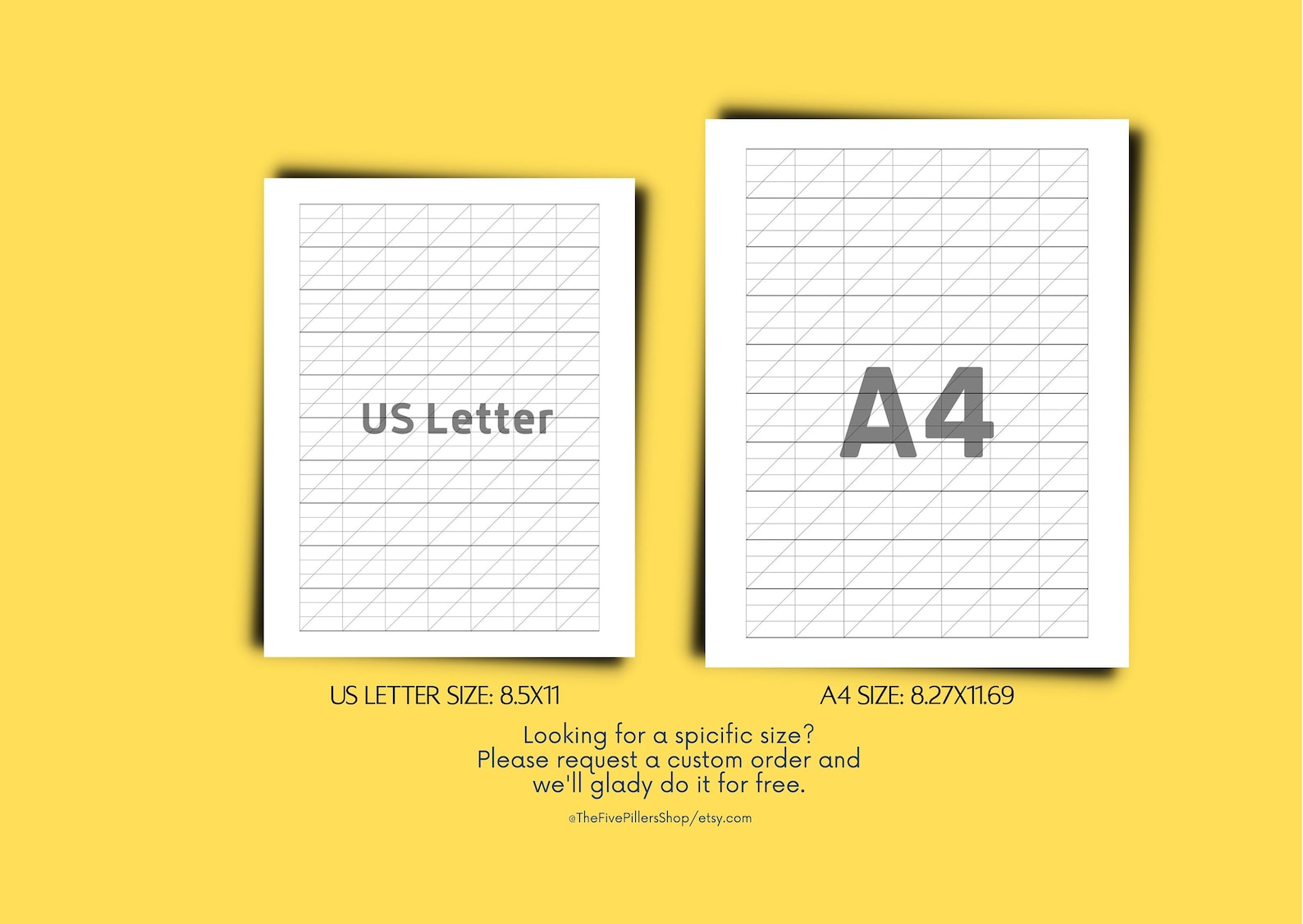 Calligraphy Paper, Slanted Grid, Calligraphy Learning, Calligraphy ...