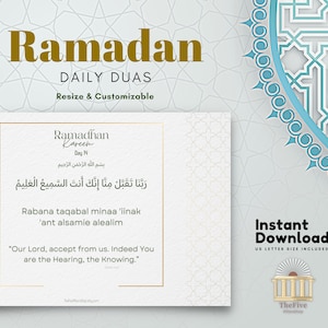 Dua Cards, Daily Duas for Ramadan, 30 Duas for 30 Days, Ramadan Dua ...