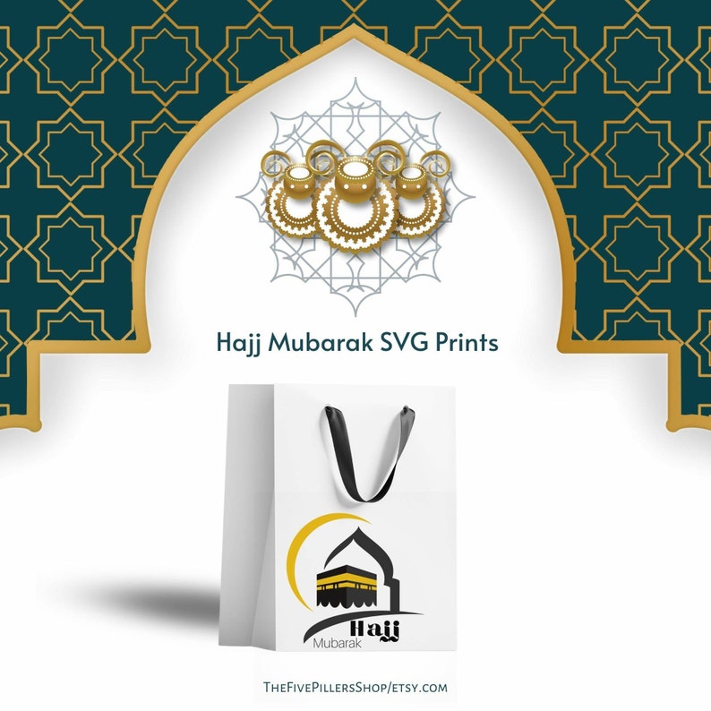 Hajj SVG Bundle: Premium Hajj Islamic Mecca Kaaba Graphic Pack, DIY ...