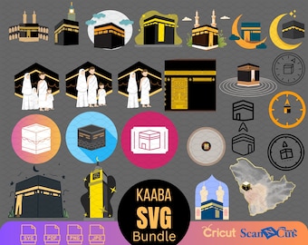 Kaaba Svg, Mecca Svg, Islamic Svg, Kaba Cutting Image, Masjid Al-haram ...