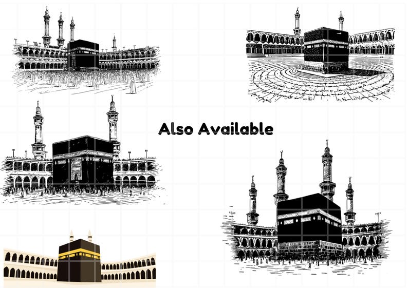 Kaaba Svg, Mecca Svg, Hajj Svg, Kaba Cutting Image, Masjid Al-haram ...