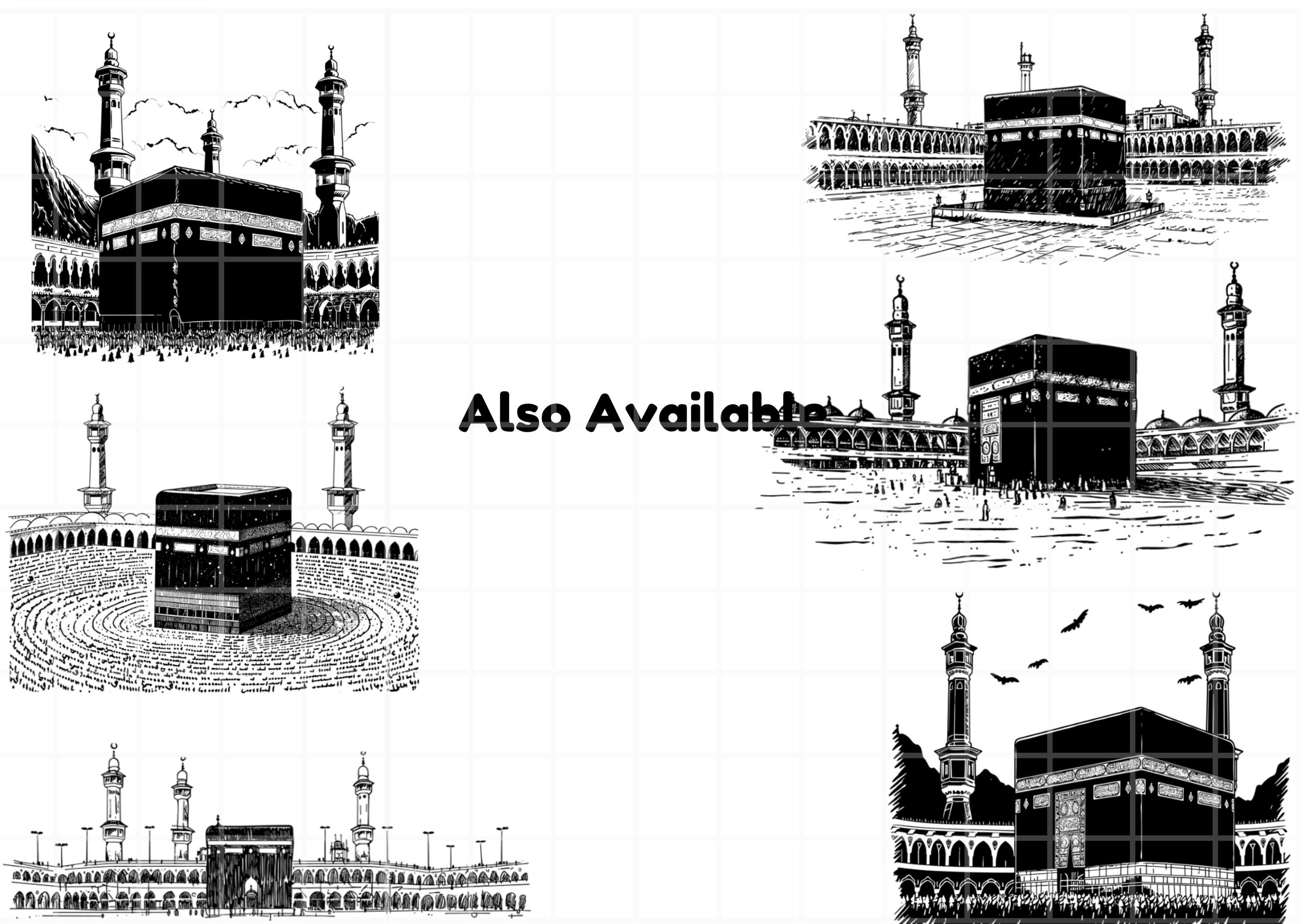 Kaaba Svg, Mecca Svg, Hajj Svg, Kaba Cutting Image, Masjid Al-haram ...