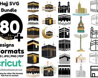 Kaaba Svg, Mecca Svg, Islamic Svg, Kaba Cutting Image, Masjid Al-haram ...